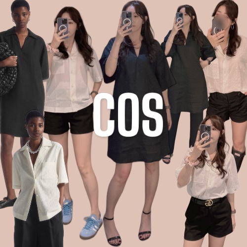 Cos 코스 여름 세일 세일 추천 신상 위시리스트 추천템 시어서커 셔츠 리넨 셔츠 원피스 입어본 후기내돈내산