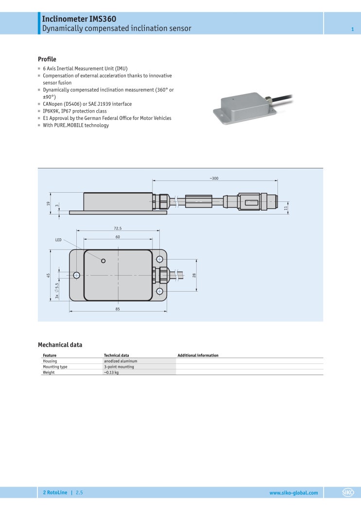 혁신적인 기술 IMS360 Inclinometer 경사, 기울기 센서 : 네이버 블로그