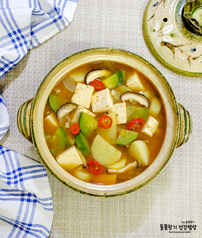 두부 된장찌개 맛있게 끓이는법 된장찌개 레시피 네이버 블로그