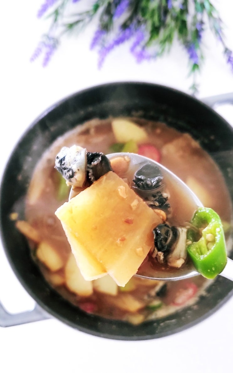 애호박 된장찌개 맛있게 끓이는 법 감자 집된장찌개 레시피 우렁이 손질 요리 아침메뉴 추천 네이버 블로그