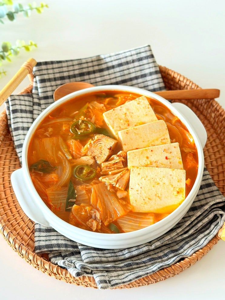 백종원 참치김치찌개 맛있게 끓이는법 참치찌개종류 김치요리 레시피 네이버 블로그