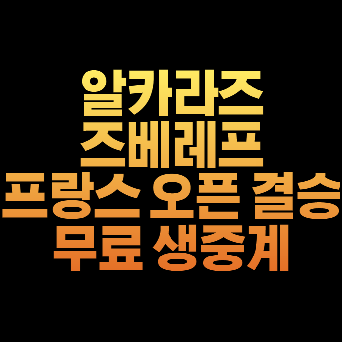 롤랑가로스 결승전 중계 생방송 알카라스 즈베레프 2024 프랑스 파리오픈 결승 대진표 오늘의 테니스 알렉산더 츠베레프 남자단식
