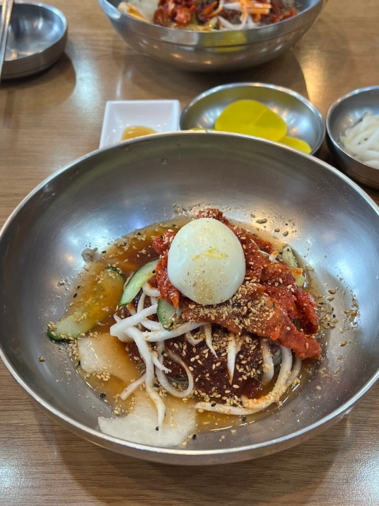 [판교] 속초코다리냉면 아브뉴프랑 명태회 비빔냉면 맛집 (왕만두 굿) : 네이버 블로그