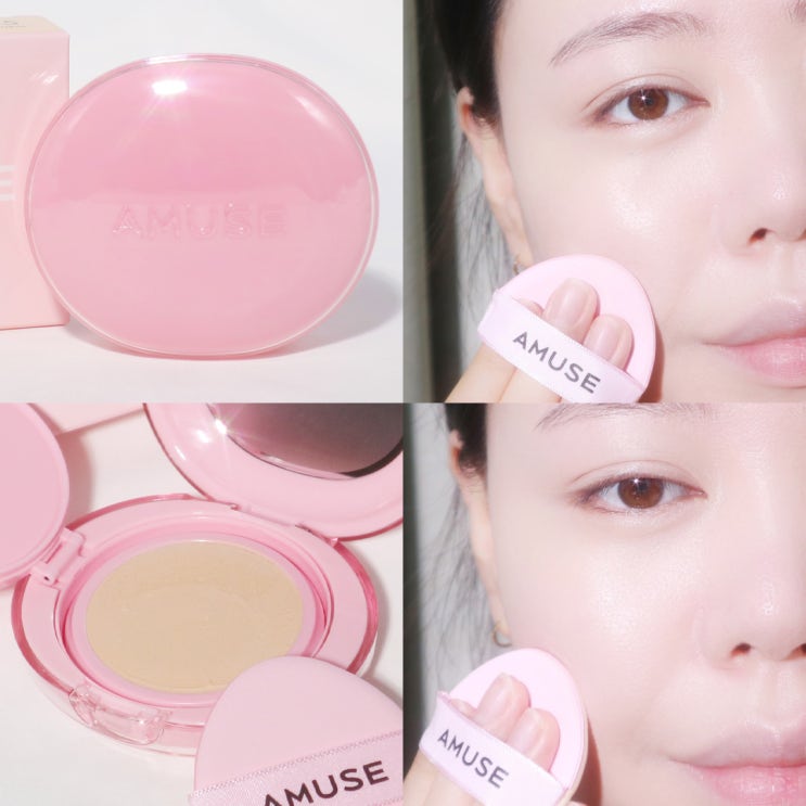 어뮤즈 듀 파워 비건 쿠션 1.5 AMUSE 맑은 윤기 촉착밀착커버 후기 : 네이버 블로그