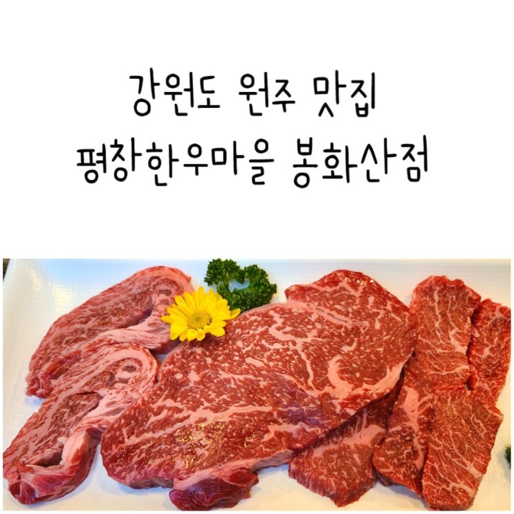 강원도 원주 맛집 평창한우마을 봉화산점 원주 시외버스터미널 맛집 가성비 한우 정육식당 네이버 블로그