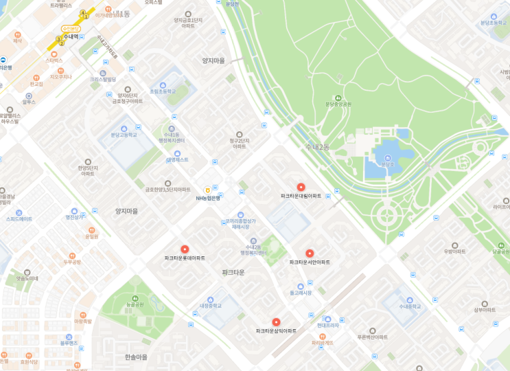 분당 선도단지 선정 관련 사업성 체크 9 수내동 파크타운 통합 재건축 학군의 성지 사업성은 네이버 블로그