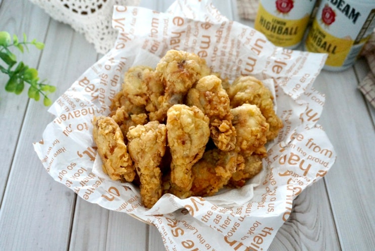 백종원 후라이드치킨 만들기 튀김가루 집에서 닭튀김 치킨 레시피 : 네이버 블로그