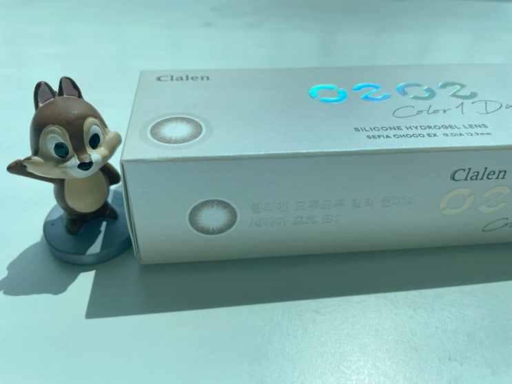 클라렌 오투오투 원데이[Clalen 0202 Color IDay ] 아이유 렌즈*세피아 초코EX 후기 리뷰 / 1+1행사 ...