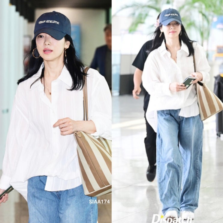 공항 여신 송혜교 화이트 블라우스 셔츠 And 컨버스화 스니커즈 여자 키높이 운동화 정보 네이버 블로그