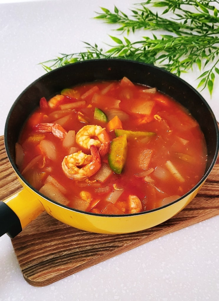 얼큰한 고추장찌개 레시피 애호박 고추장찌개 만드는 법 새우 가득 넣은 국물요리 네이버 블로그
