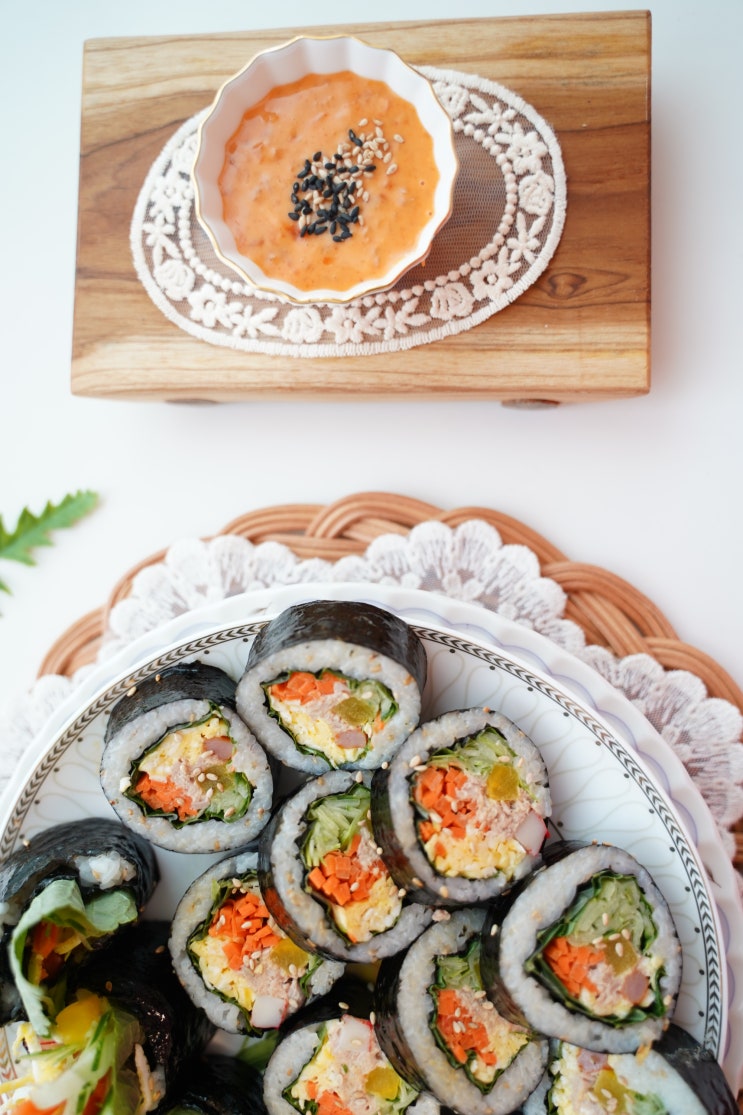 참치김밥 만들기 오이 참치김밥 맛있게싸는법 김밥속재료 참치마요 깻잎 네이버 블로그