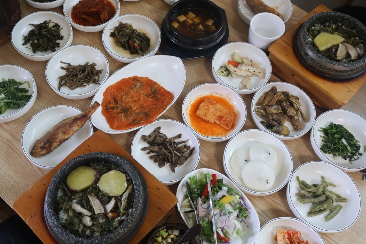 홍천 오션월드 맛집 홍천농가맛집 한정식 돌솥밥 20첩반상 네이버 블로그
