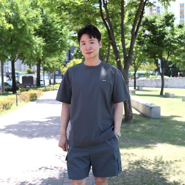 남자 반팔티 추천 변우석 티셔츠 냉감이 시원한 디스커버리 프레시벤트 네이버 블로그