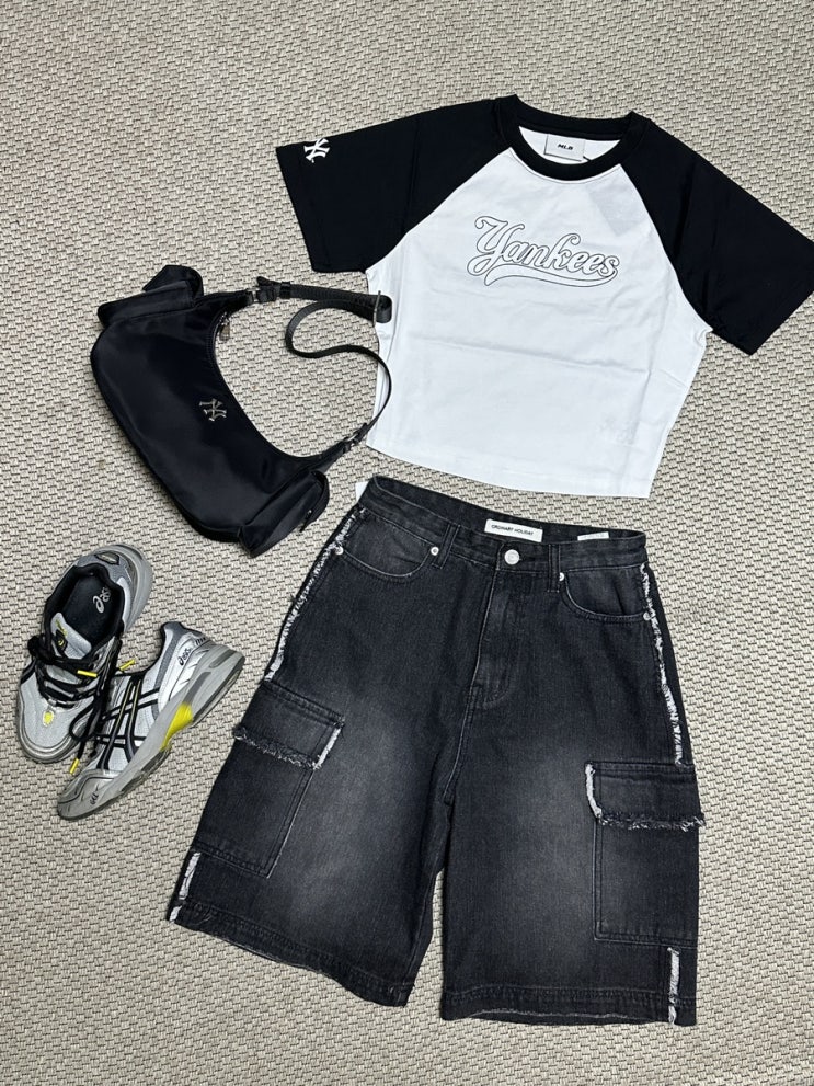 여자 반팔티 MLB 여성티셔츠 긱시크룩 크롭티 : 네이버 블로그