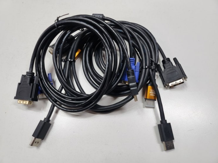 DP to HDMI DP to DVI 케이블 RGB케이블 까지 듀얼모니터 케이블 종류 알아보기 : 네이버 블로그
