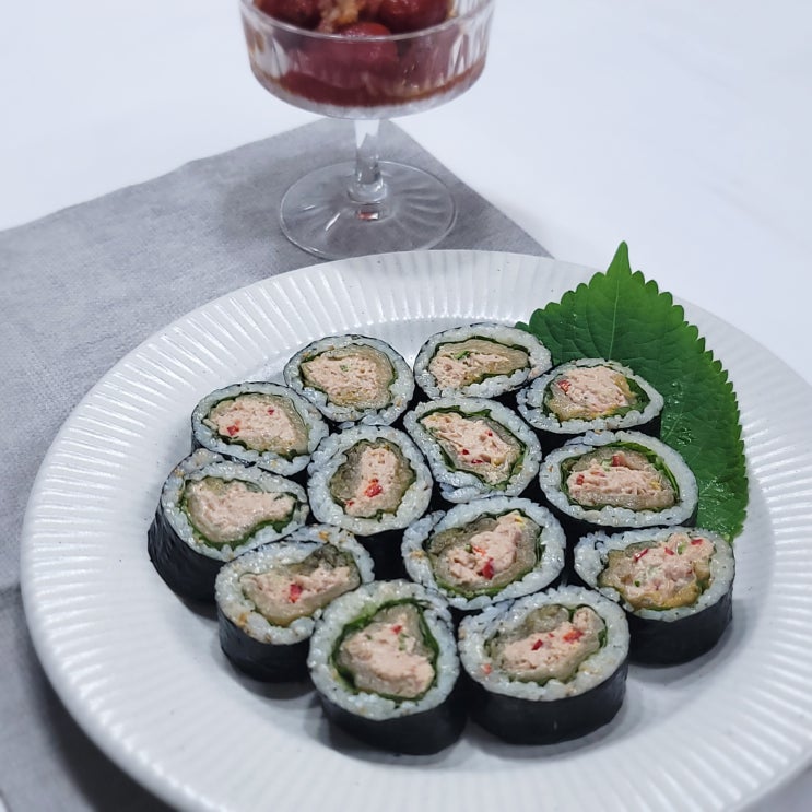 묵은지 참치김밥 만들기 매콤한 참치마요 김밥 만드는법 네이버 블로그