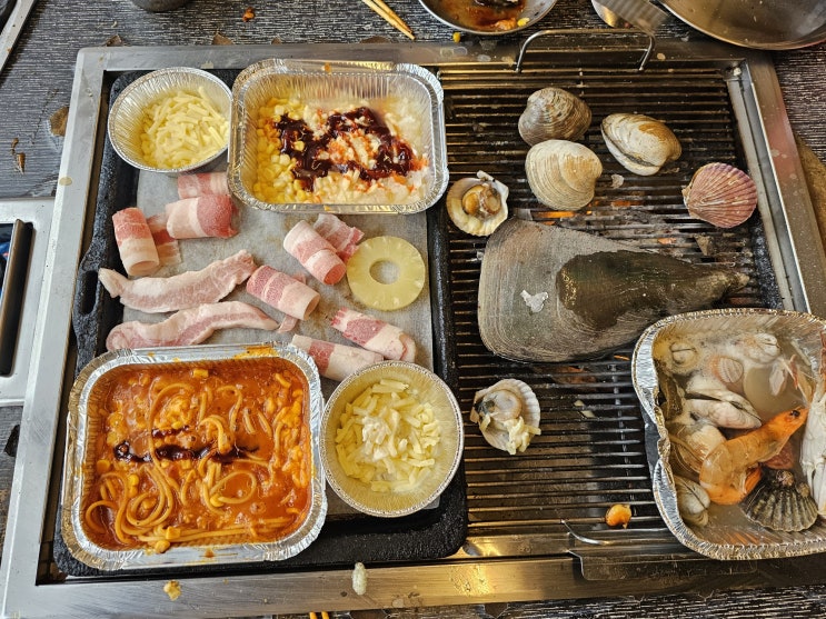 부산을숙도맛집 부산조개창고 명지점에서 무한리필로 다양하게 먹어봤어요 네이버 블로그