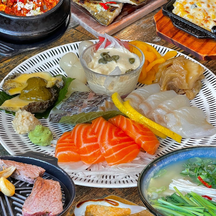 대전 관저동 맛집 고래밥 모임과 회식하기 좋은 코스요리 디너정찬코스 네이버 블로그