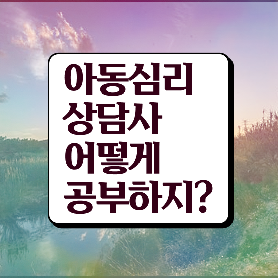 아동심리상담사 아동심리상담사 자격증 20일 만에 시험준비 정보 가득 네이버 블로그