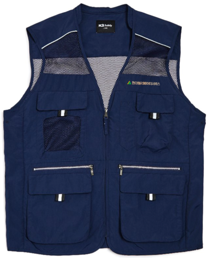 k2 safety조끼 망사조끼 여름작업조끼 현대엘리베이터서비스 21VE-613R : 네이버 블로그