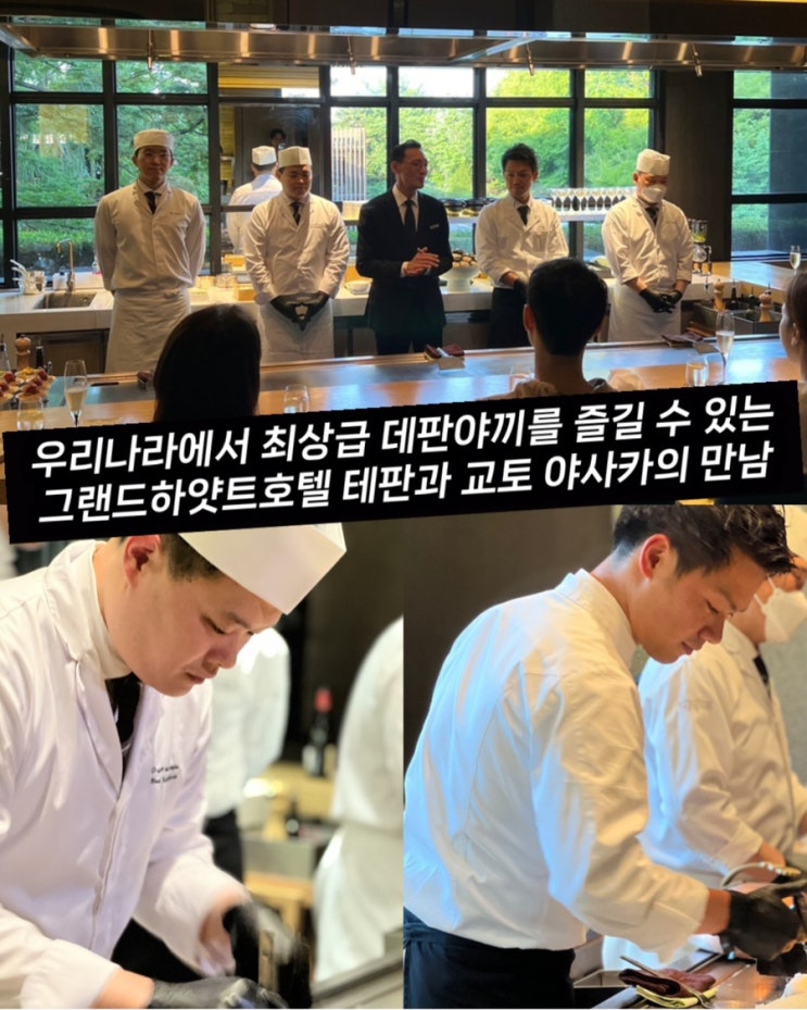 그랜드 하얏트 데판야키 테판 & 파크하얏트 교토 야사카 포핸즈디너 : 네이버 블로그