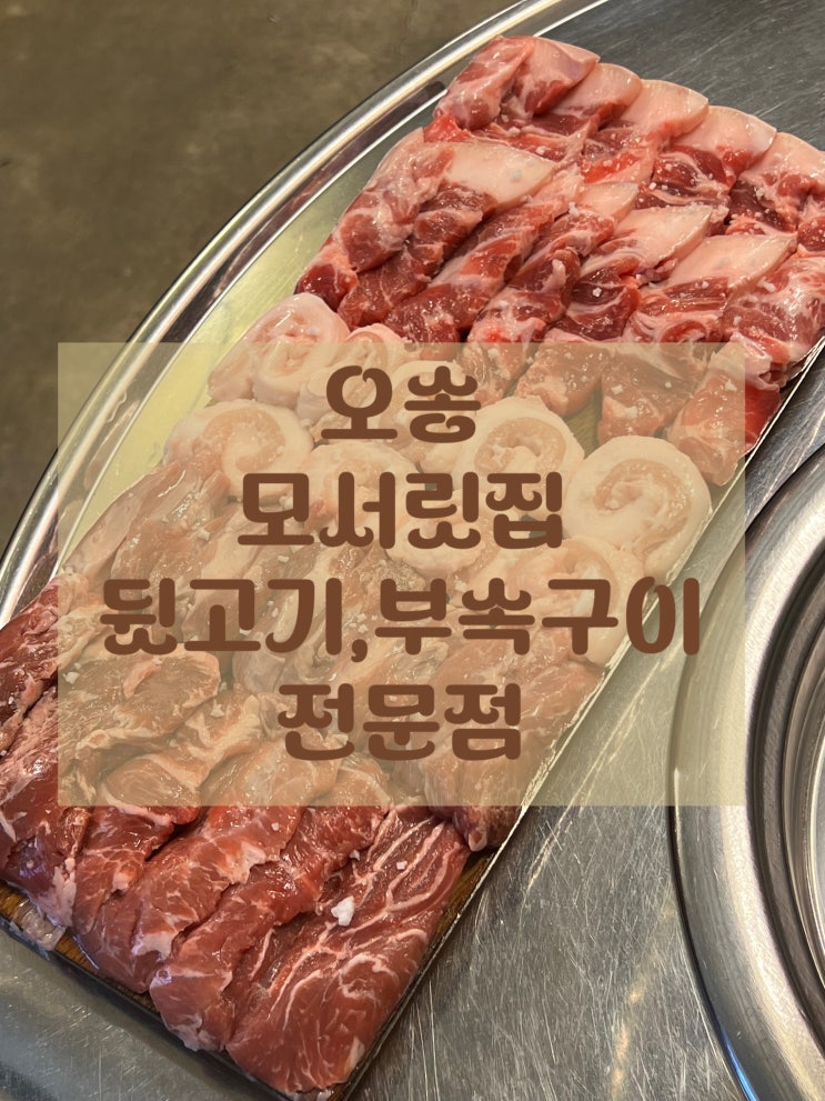 오송 2단지 맛집 모서릿집 본점 돼지고기 뒷다리 부속 구이 전문점 모둠 한판 1kg 꼬들살 항정살 관자살 뽈살 꽃살 네이버 블로그