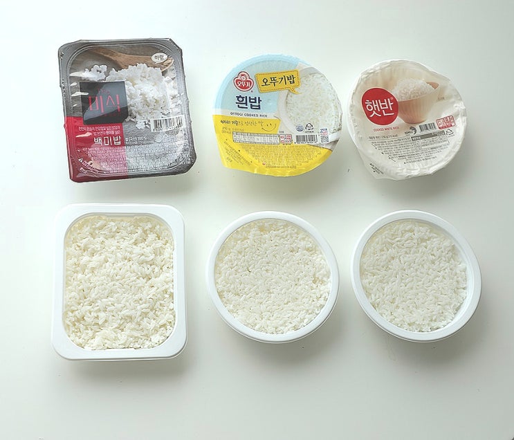 오뚜기밥 햇반 더미식 백미밥 즉석밥 비교하기 : 네이버 블로그