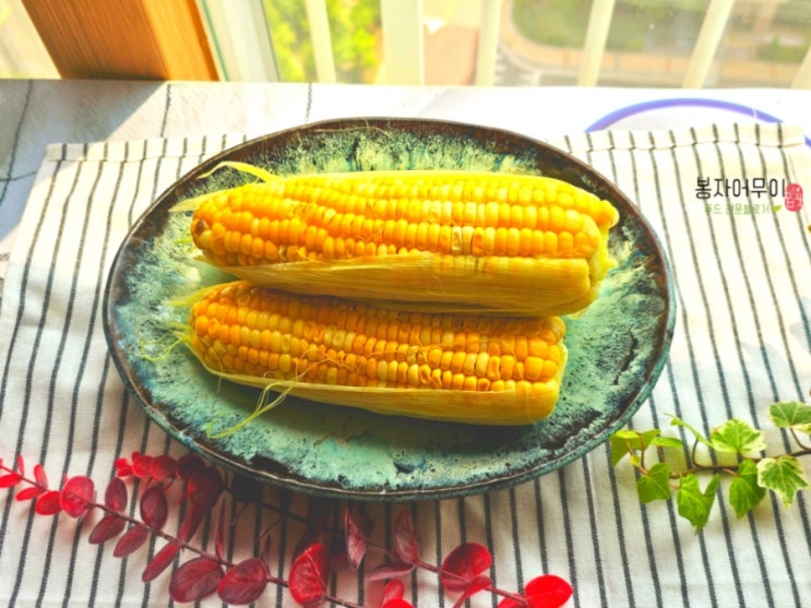 초간단 여름 제철요리 초당옥수수 전자레인지 몇분 초당옥수수 찌는법 네이버 블로그