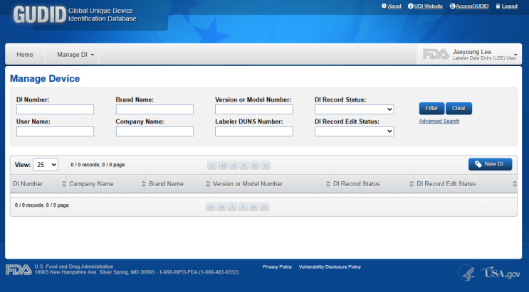 Job #6. FDA - GUDID UDI 등록 방법 : 네이버 블로그