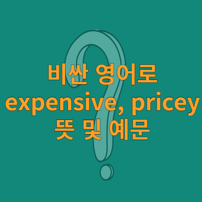 비싼 영어로 expensive, pricey 뜻 및 예문 : 네이버 블로그