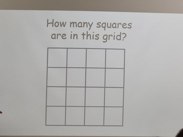 수업 시작할 때 하면 좋은 영어 논리 퀴즈-How many squares are in this grid? : 네이버 블로그