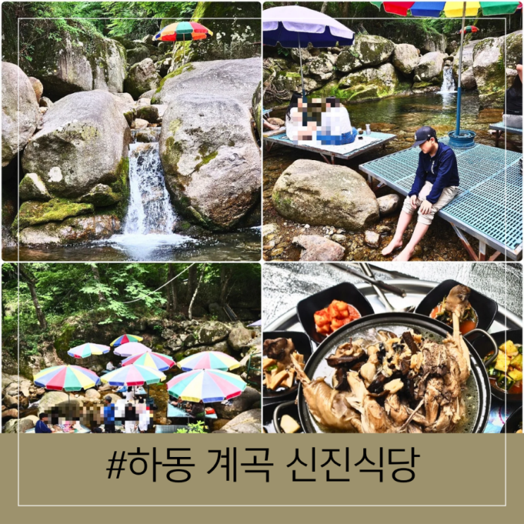 하동 쌍계사 맛집 계곡 평상 여름 물놀이 가능 신진식당 메뉴 내돈내산 네이버 블로그