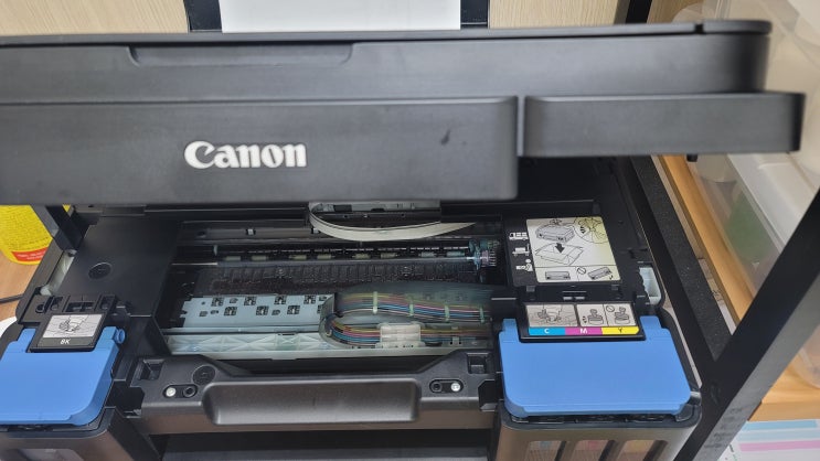 캐논 g3910 프린터 p07 에러 해결방법 및 프린터 헤드 교체방법 : 네이버 블로그