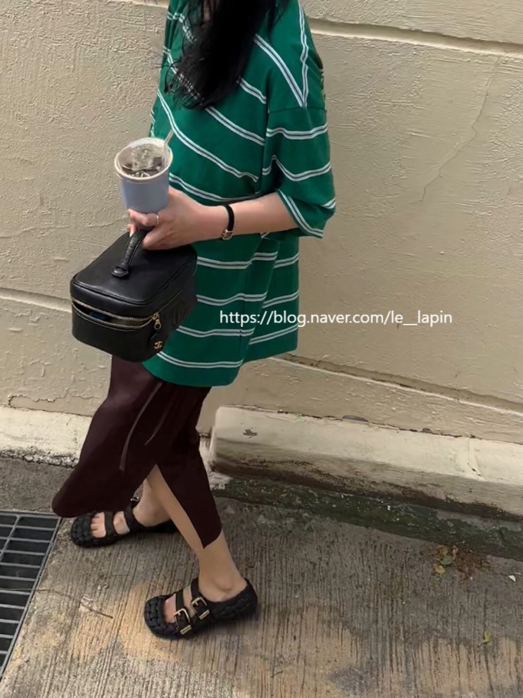 [ LELAPIN 추천 ] 스트라이프 박시티 (3color) : 네이버 블로그