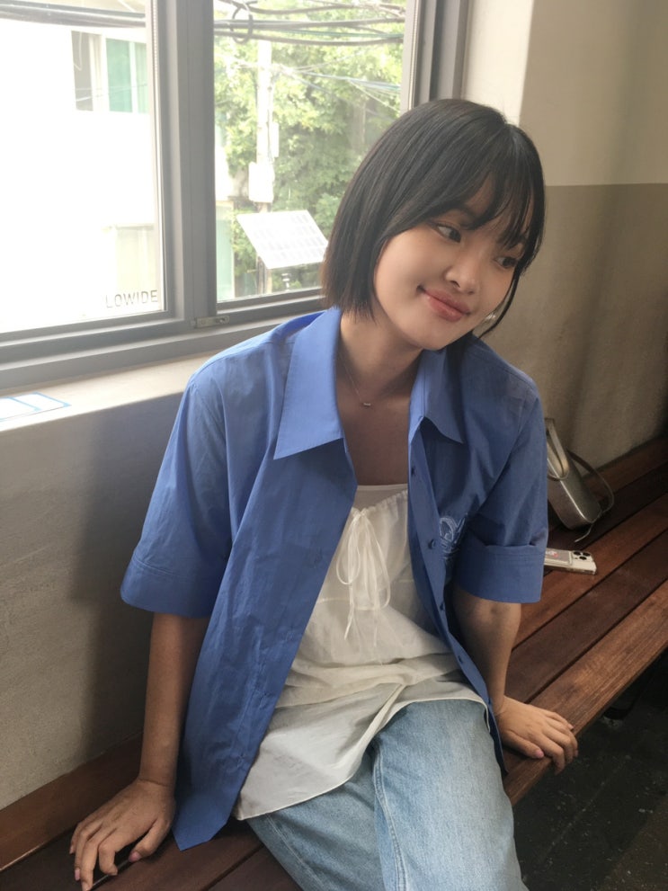 C.KUSUN(씨커슨) 여성 반팔 셔츠 블라우스로 2024 여름 코디 완성 : 네이버 블로그