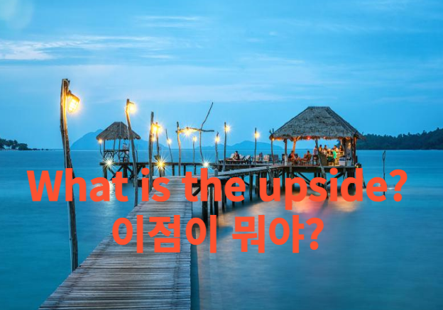 What's the upside? 뜻 이점이 무엇인가요? 직장인 영어 회화 문장 : 네이버 블로그