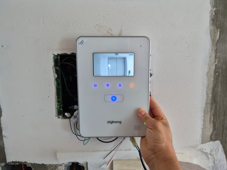 화성 반송동 쌍용예가아파트 직방 비디오폰 SHT-3625 교체 설치 : 네이버 블로그