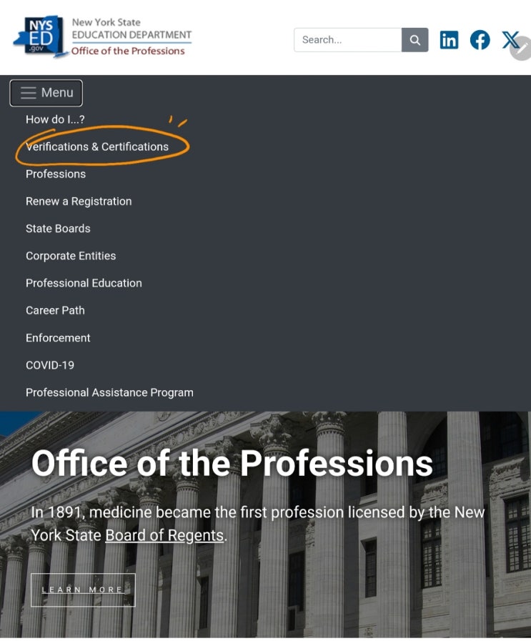 CNO 등록이야기 3 [Verification of Registration(NYSED)] : 네이버 블로그