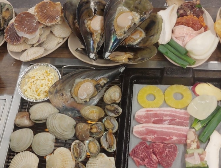 순천대 맛집술집 조개구이무한리필 삼겹살 서비스 임직원 회식장소모임장소 추천 네이버 블로그