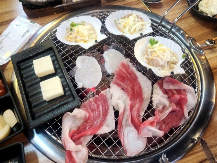 대화역 조개구이맛집 고기와 해산물을 동시에 같이 먹을수 있는 화로34 네이버 블로그