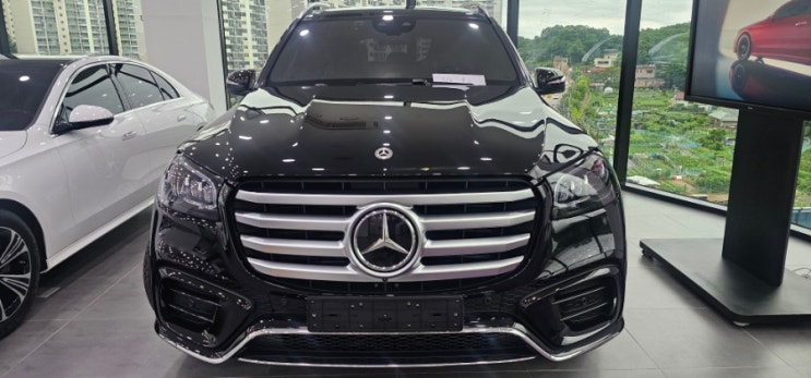벤츠 GLS 450d 블랙 세로그릴 출장 장착(의정부) : 네이버 블로그