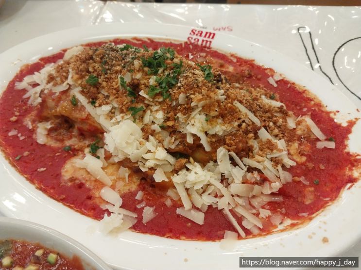 롯데월드타워 쌤쌤쌤 롯데월드몰점 Sam Sam Sam 솔직 후기 라자냐 리조또 뇨끼 맛집 네이버 블로그