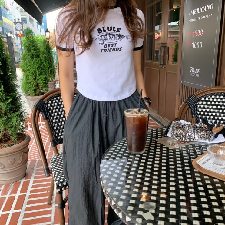 [ LELAPIN 추천 ] 프렌드 배색티 (3color) : 네이버 블로그