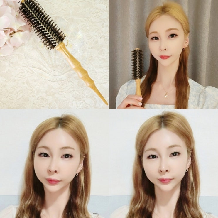 머리빗추천 헤어브러쉬 루이본 열판돈모롤40 브러쉬로 여자 긴머리 뿌리볼륨 살리는방법 네이버 블로그