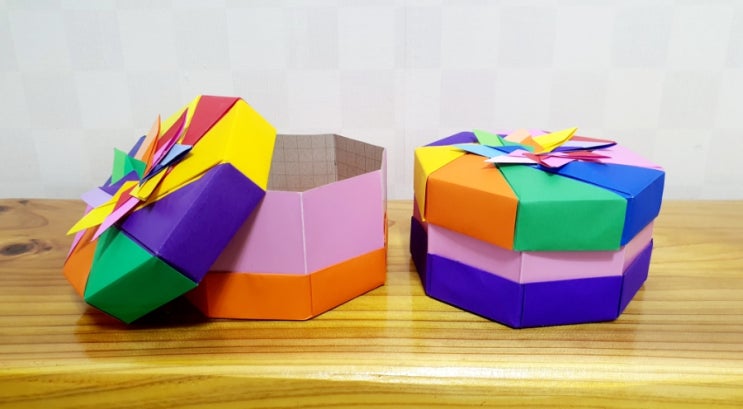 [엄마의종이접기][팔각보석함]Origami Jewelry box : 네이버 블로그