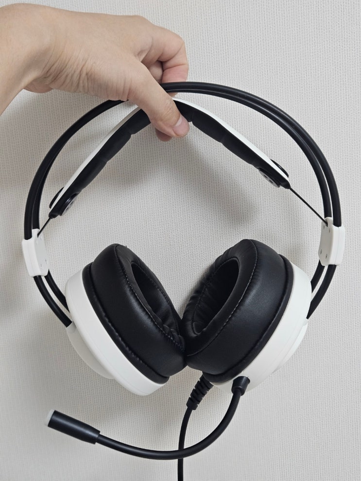 컴퓨터방 화이트인테리어#6_가성비 화이트 게이밍헤드셋 앱코 N800 LITE : 네이버 블로그