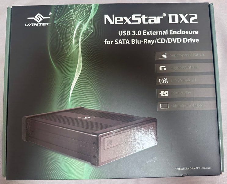 [USB/ODD] Vantec NexStar DX2 USB 3.0 External Enclosure for SATA Blu ...