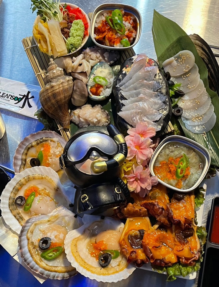 교대역 저녁 맛집 잠수부네 푸짐한 해산물 술집 포차 추천 주차무료 솔직후기 네이버 블로그