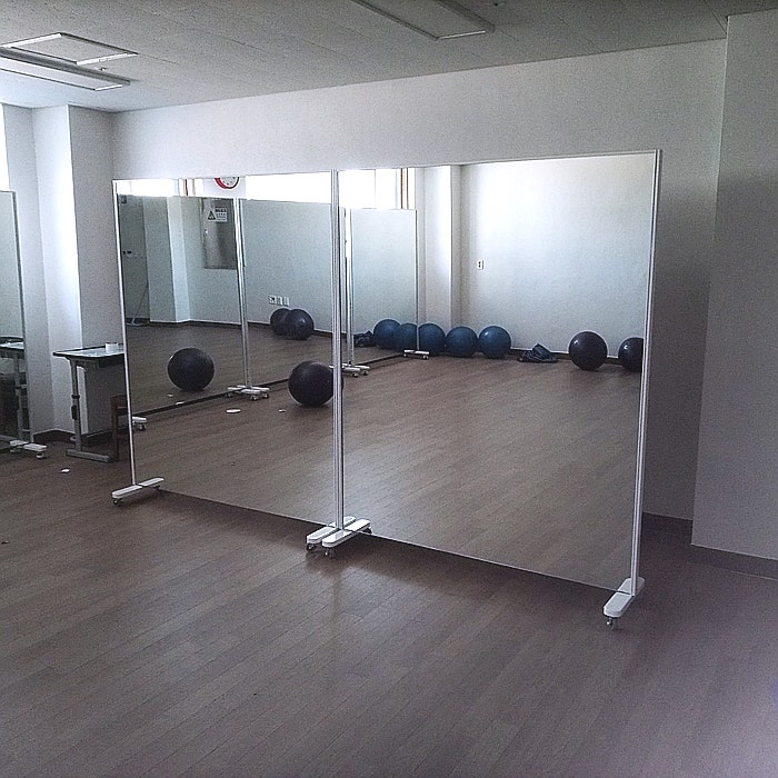 경기 화성 중학교와 세종시 초등학교 이동식 초대형 단면 전신거울 파티션 시공 네이버 블로그