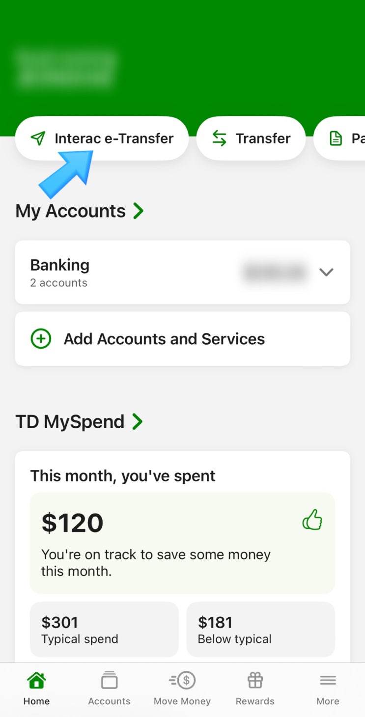 캐나다 TD Bank E - Transfer 보내는 방법/ 받는 방법 : 네이버 블로그